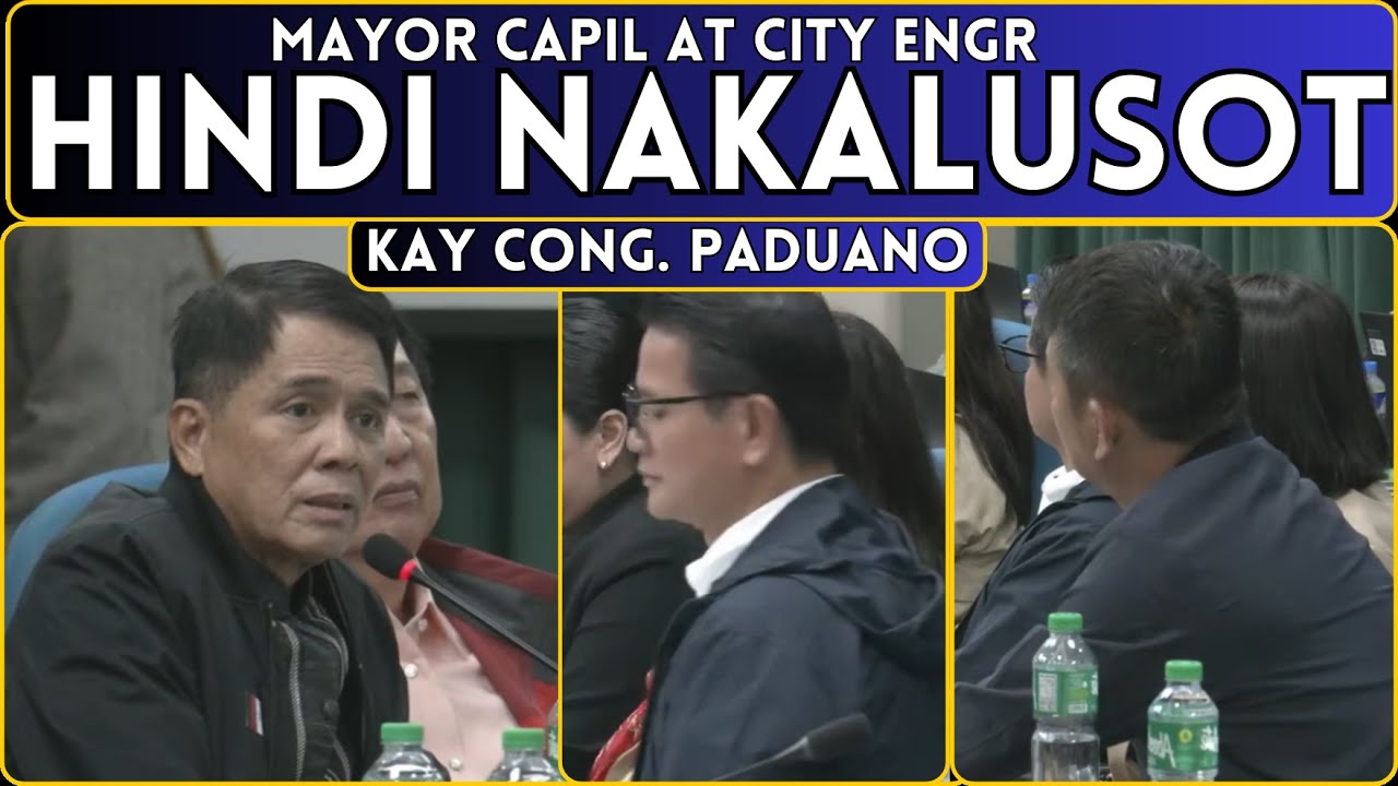 MAYOR CAPIL AT CITY ENGR HINDI NAKALUSOT KAY CONG. PADUANO - YouTube