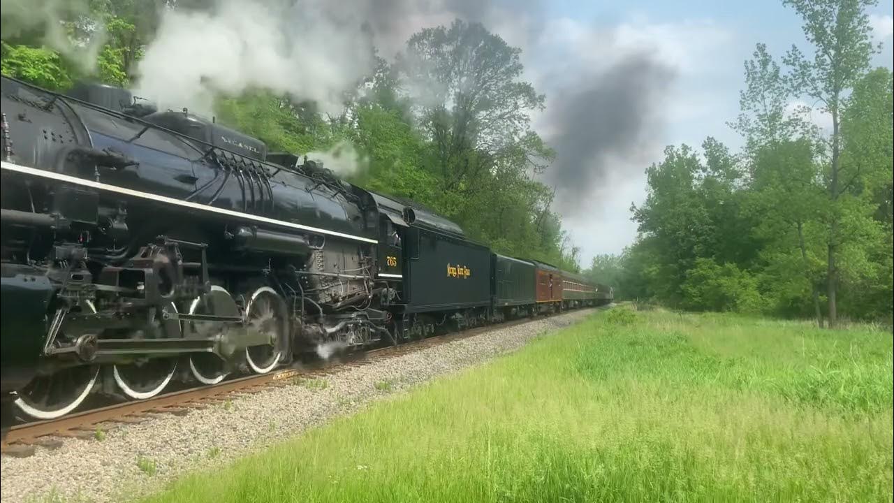 NKP 2-8-4 765 at Hillside Rd/CEC on 5/21/22 - YouTube
