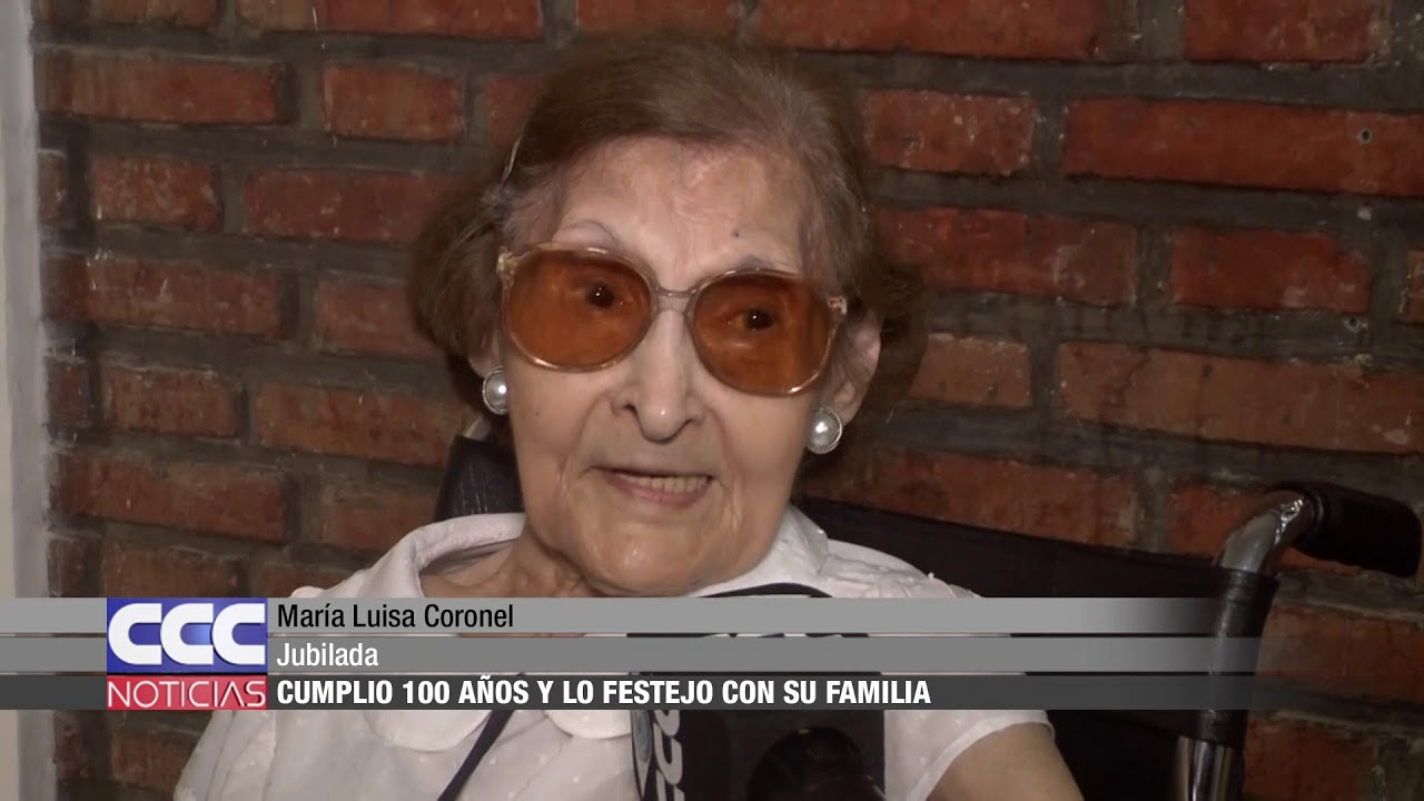 06 María Luisa Coronel Cumplió 100 años y lo festejo con su familia ...