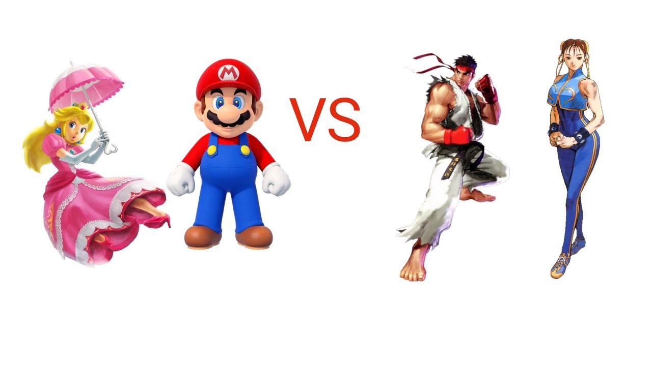 mugen Mario/Peach vs ryu/chun li - YouTube