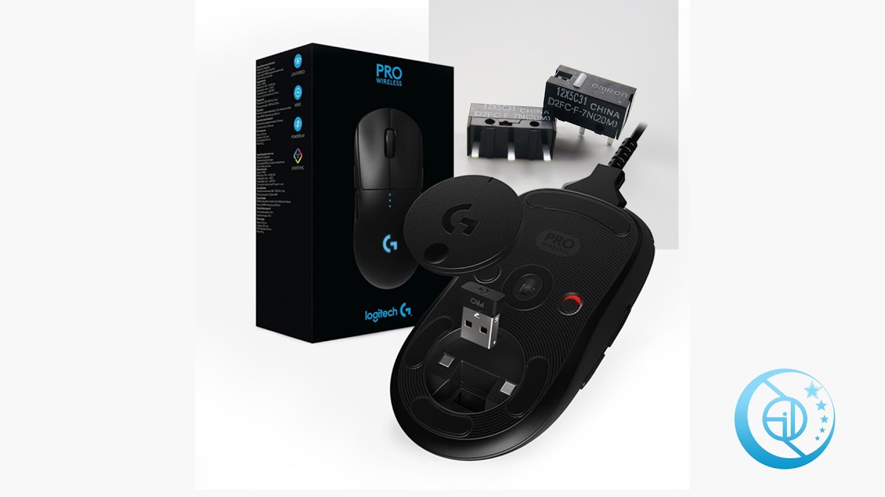 Logitech Wireless Pro left switch replace - YouTube