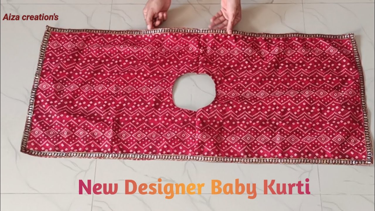 2/3 Year Baby New Designer Kurti Cutting And Stiching//Baby Kurti//Aiza ...