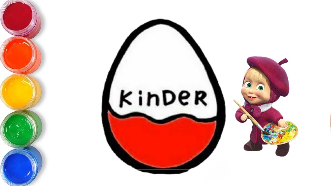 How to draw kinder for kids / Bolalar uchun kinder rasm chizish - YouTube