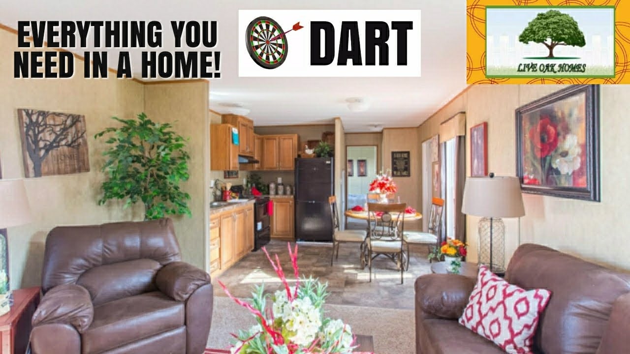 DART BY | LIVE OAK HOMES | 3 BED 2 BATH SINGLEWIDE 936 SQUARE FEET | Divine Mobile Home Central ...