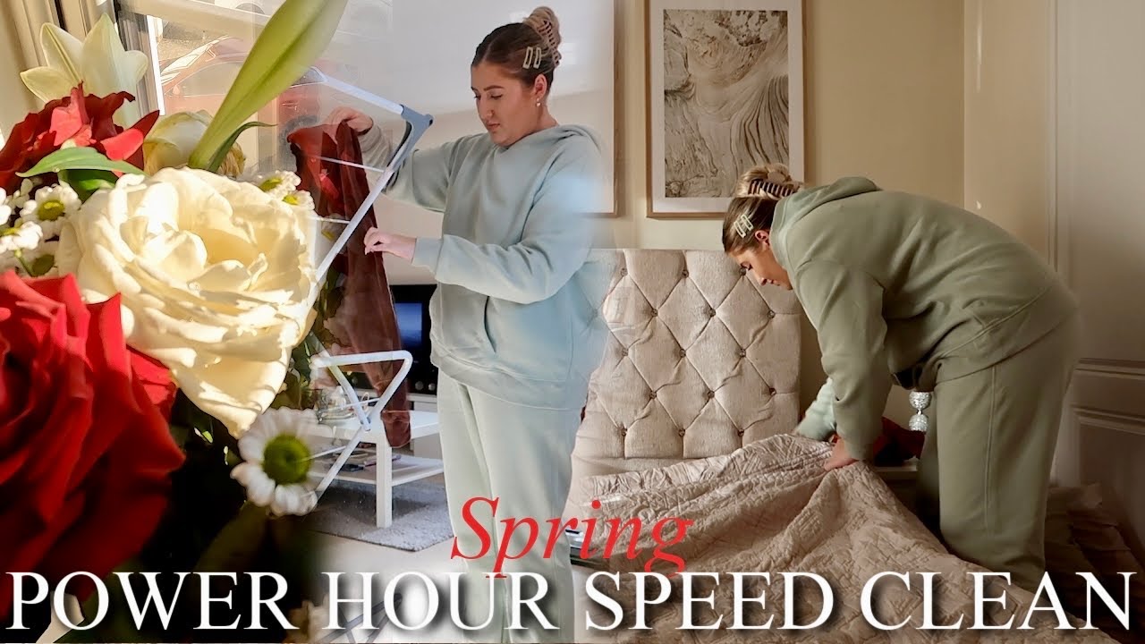CLEAN WITH ME FEBRUARY 2023🧼🧺| Power hour speed clean, extreme cleaning motivation | Sophie Faye ...