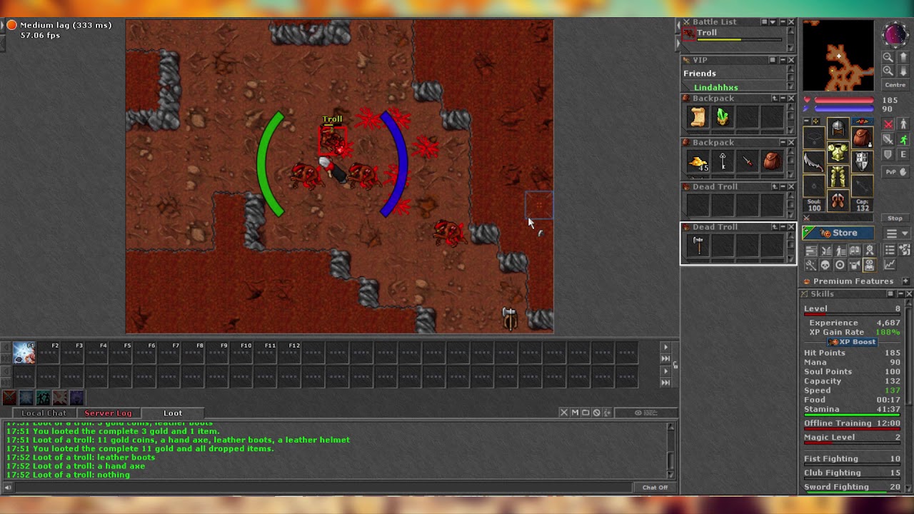 Trolls y Rotworms de Carlin | Tibia - YouTube