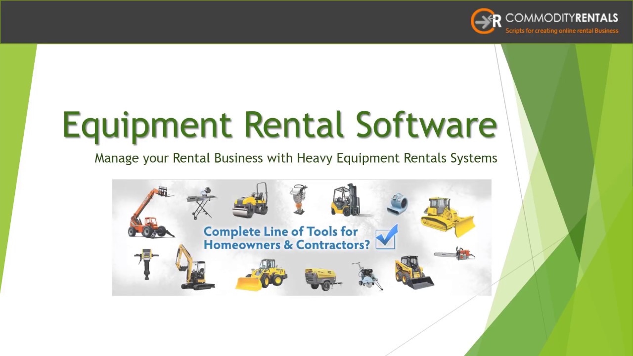 Equipment Rental Software for Booking and Rental Management - YouTube