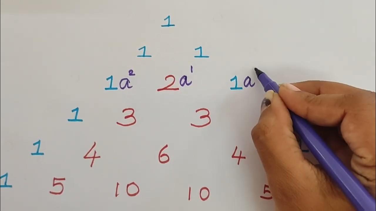 Binomial formula using Pascal's triangle - YouTube
