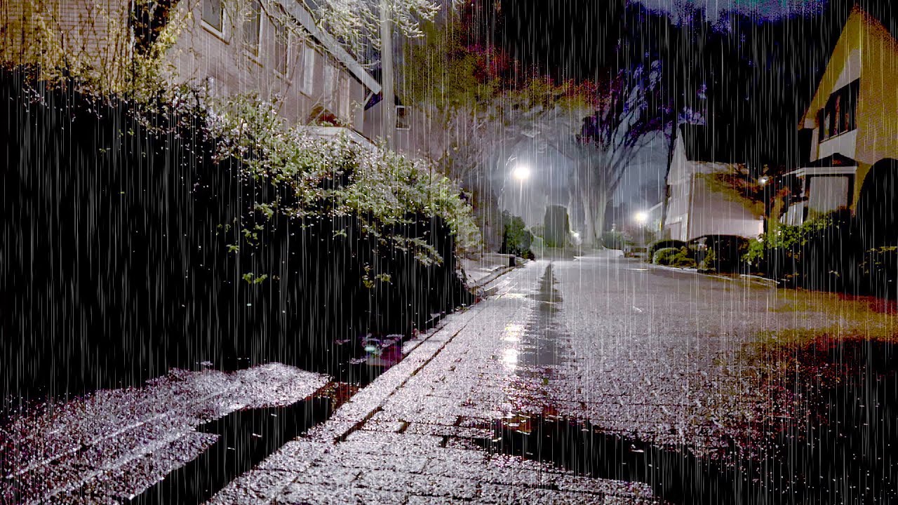 SLEEP TIGHTLY in 3 MIN😴Quiet NIGHT RAIN When Everyone’s Asleep ...