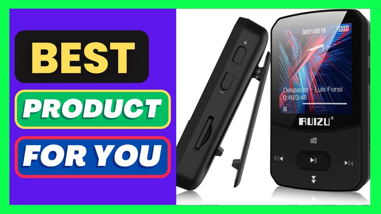 RUIZU X52 Sport Bluetooth MP3 Player Portable Clip Mini Music - YouTube