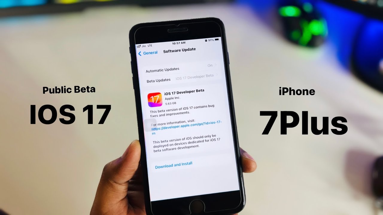 How to install IOS 17 in iPhone 7+ || IOS17 update for iPhone 7 Plus ...