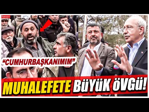 Malatyalı depremzede Kılıçdaroğlu’na “Cumhurbaşkanım” dedi! Muhalefete büyük övgü!