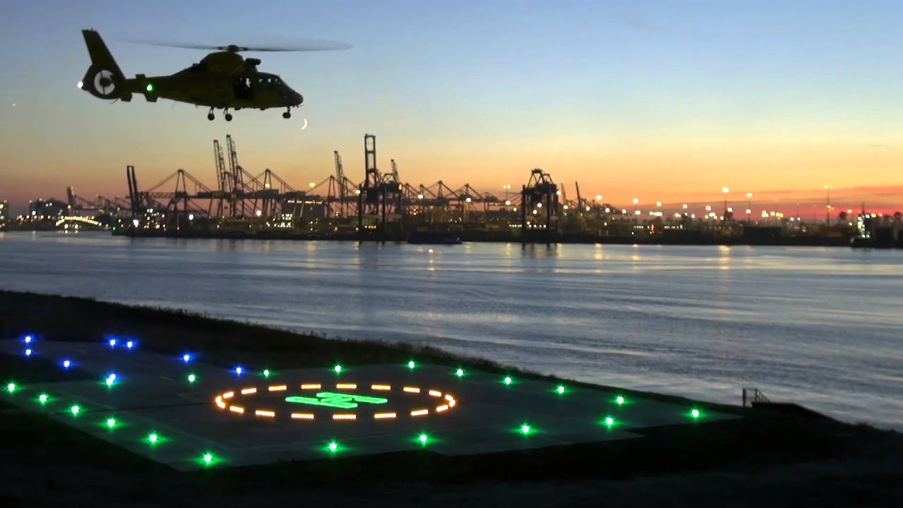 Orga Offshore - Circle-H helideck lighting system - YouTube