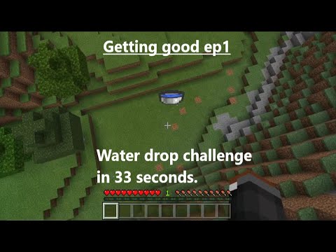 Minecraft water Drop in 33 seconds... - YouTube