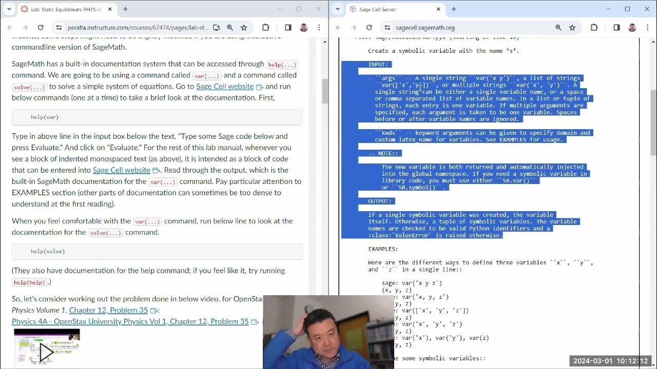 Physics 4A - SageMath Mini Tutorial - YouTube
