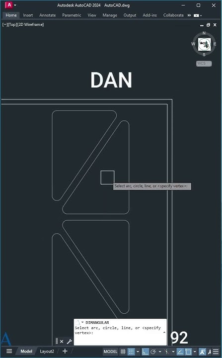 AutoCAD DIMANGULAR |AutoCAD DIMENSION ANGULAR| #sketchuphindishorts #autocadshorts #autocad # ...