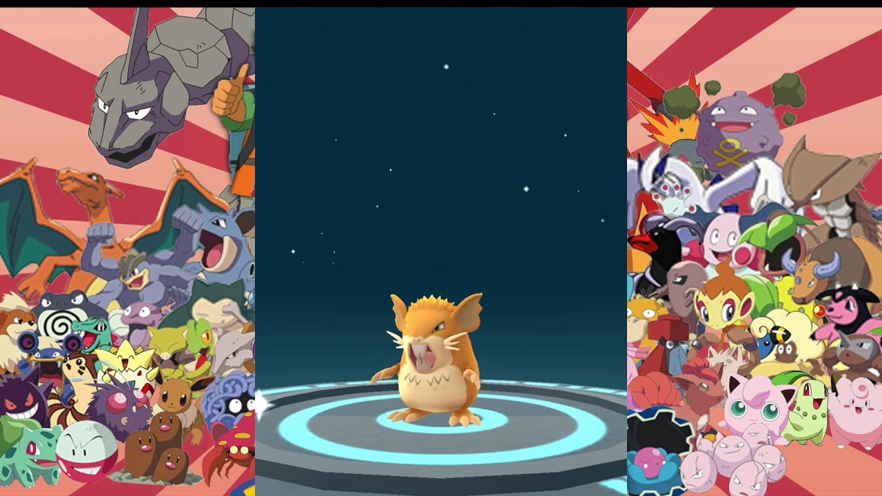 Pokemon Go Rattata to Raticate Evolution Showcase Pokédex 019 and 020 ...