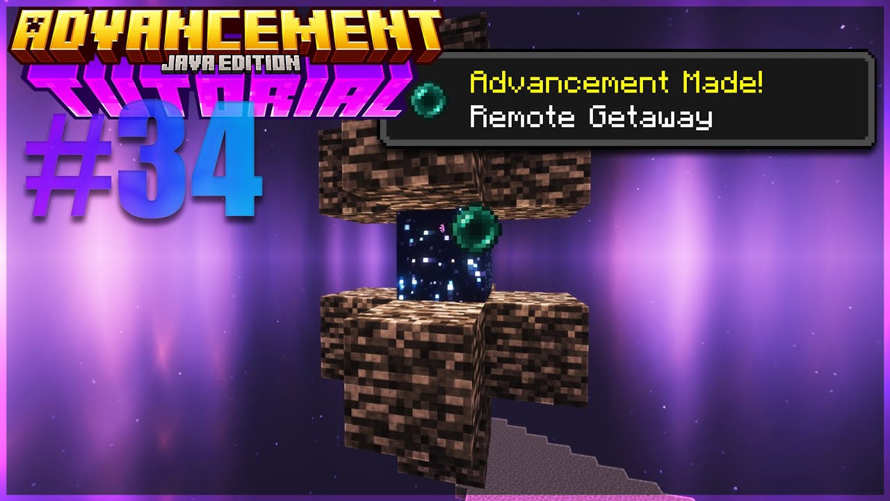 [1.21+ Tutorial] "Remote Getaway" Advancement - EASY END ADVANCEMENT | Advancement Tutorial #34 ...