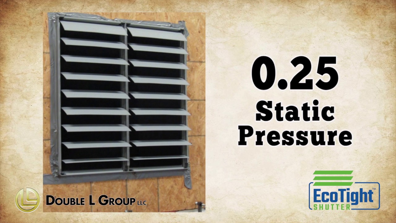 EcoTight Shutter Improves Fan Efficiency and Reduces Air Leakage - YouTube