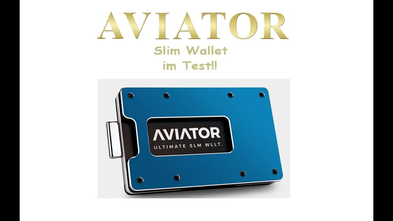 Aviator Wallet | Slim Wallet im Test!! Smart Wallet mit Münzfach und ...
