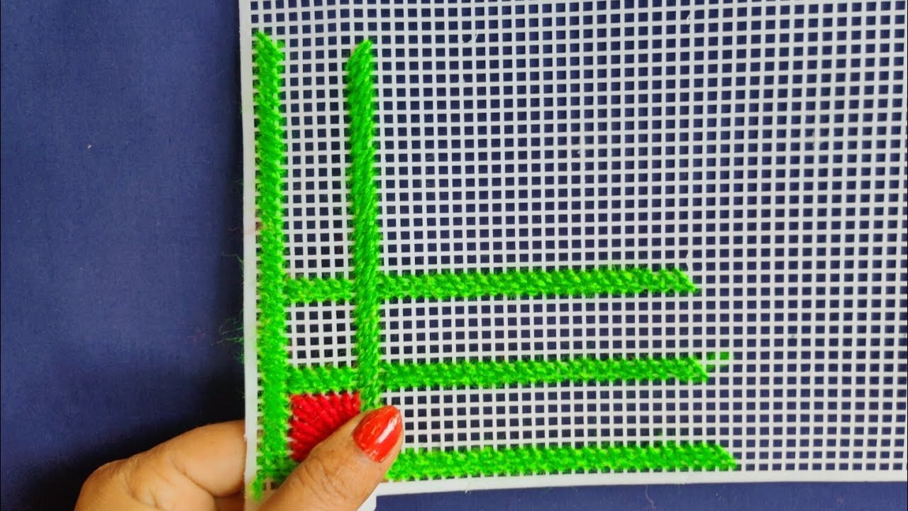 easy and simple plastic Canvas design idea 😘😘👍👍 |seema creation - YouTube