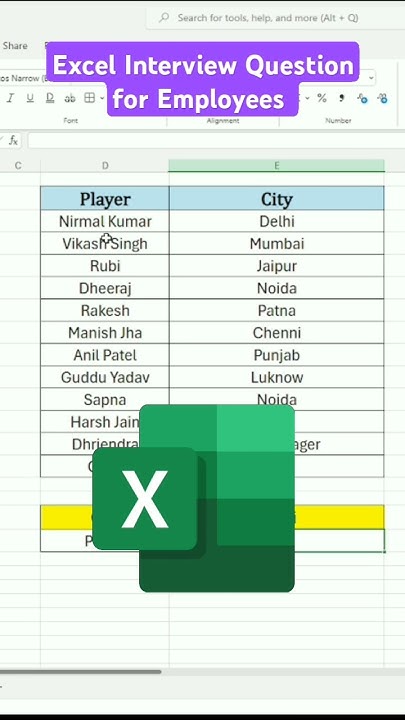 Excel Interview Question For Employees😎||Advance Excel 💯||#shorts #excel #exceltips #education ...