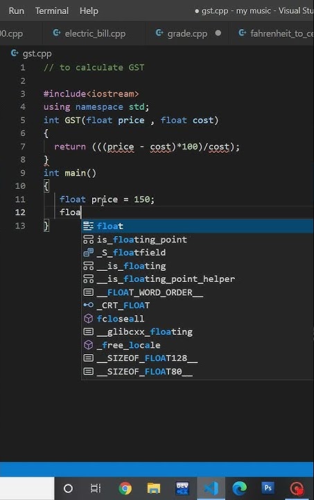 C++ program to calculate GST price by very short code🤨#shorts . - YouTube