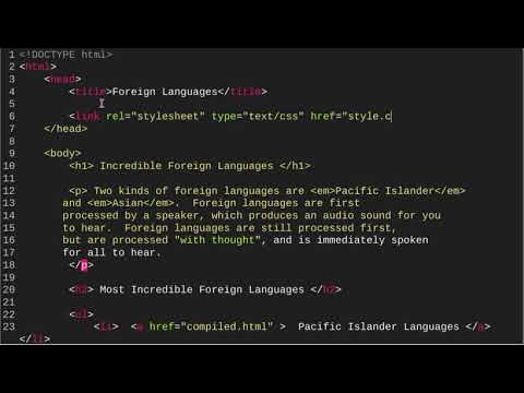 Dividing the Site (Web Development/Design - Unit 5 Lesson 2.5 - HTML Coding) - YouTube