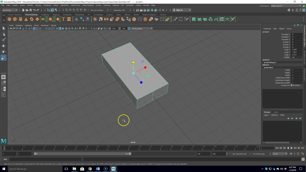 How to create a Spaceship with Maya 2018 - YouTube