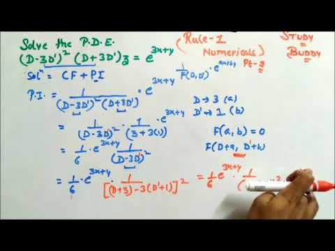 Solving Partial Differential Equation II RULE 1 - Finding PI {Part 3 ...