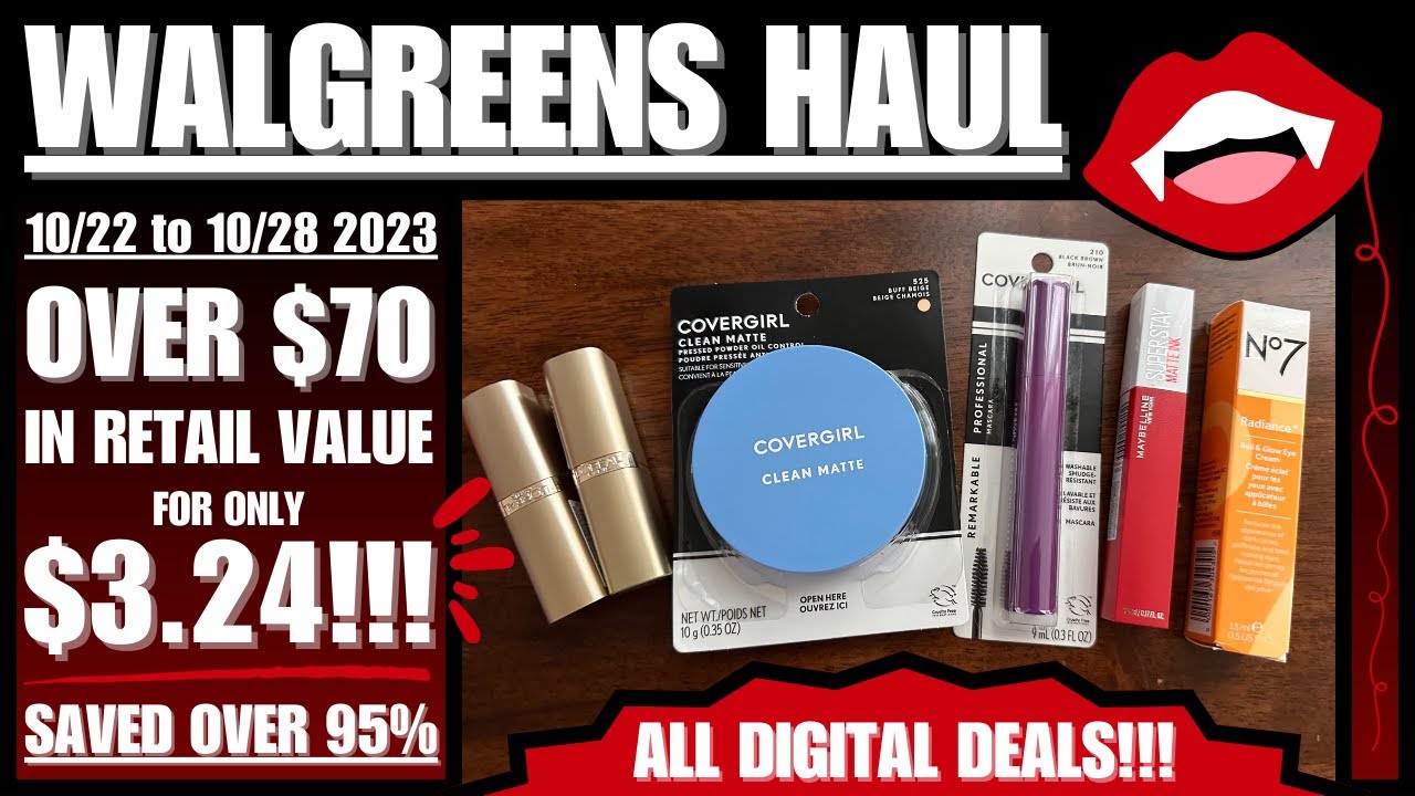 2nd Walgreens Haul 10/22/23 to 10/28/23 - Paid Only $3.24!!! - All ...