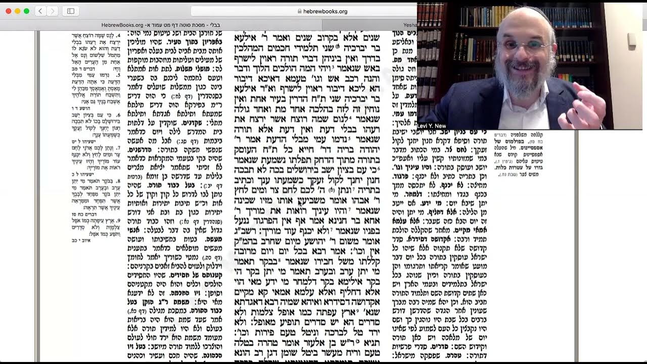 MOSIACH: A PEEK BEHIND THE CURTAIN Talmud Sotah #408 49a(3) | Rabbi Levi Y. New - YouTube