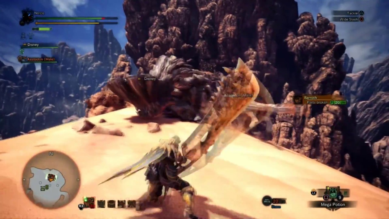Monster hunter world beta First look - YouTube