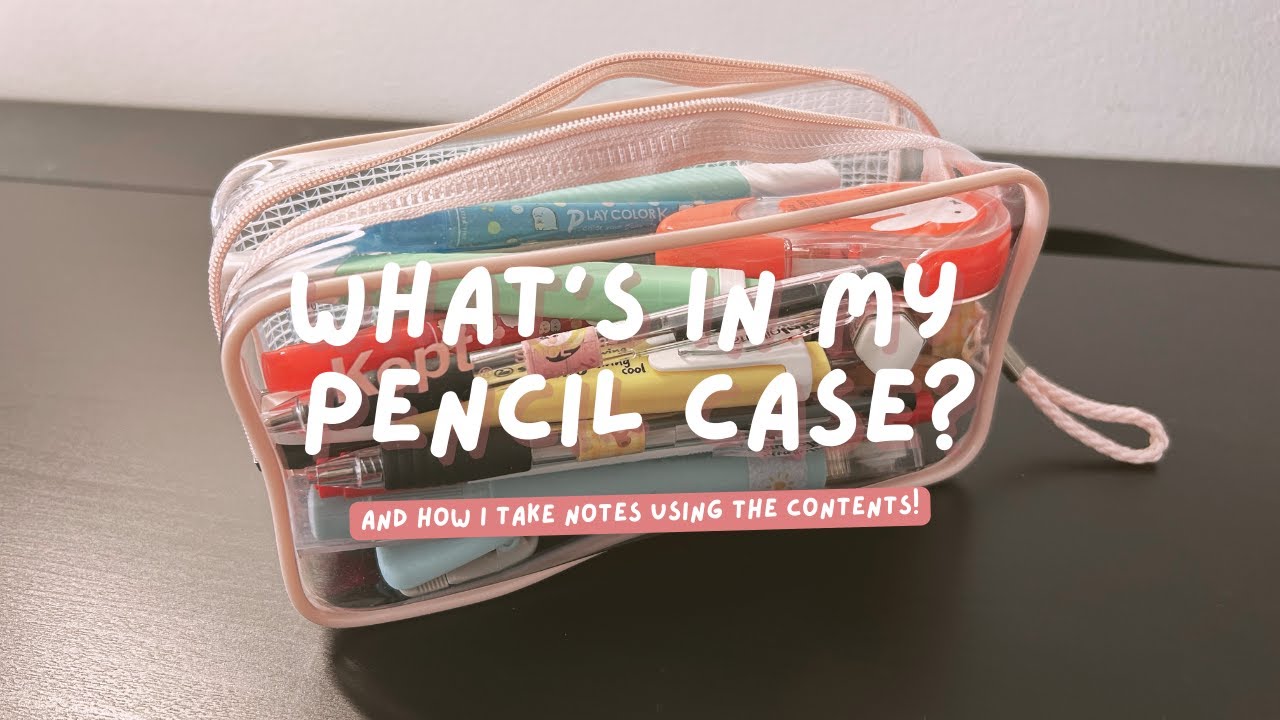 what's in my pencil case 🍓 back to school | how i take notes - YouTube