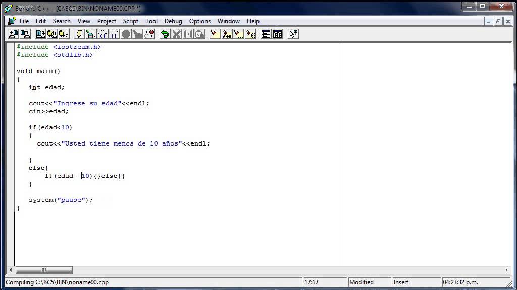 If anidado en c - YouTube