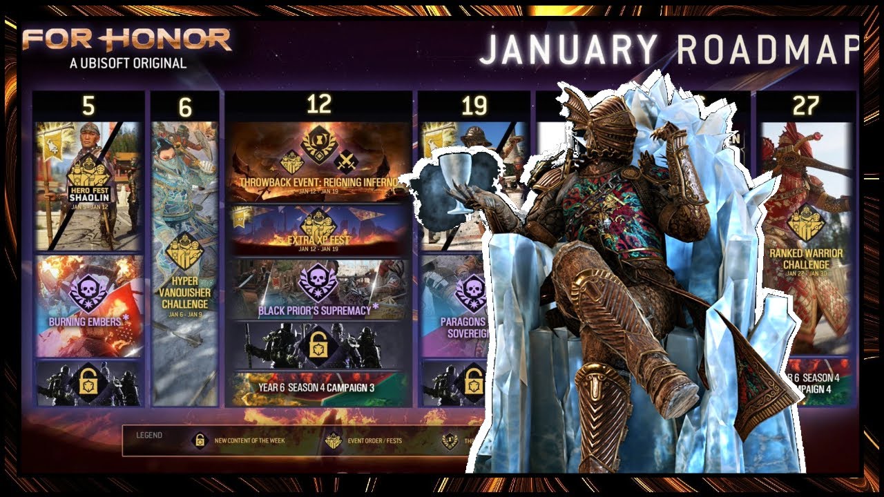 For Honor: January Road Map Breakdown, Reigning Inferno, Hero Fests ...