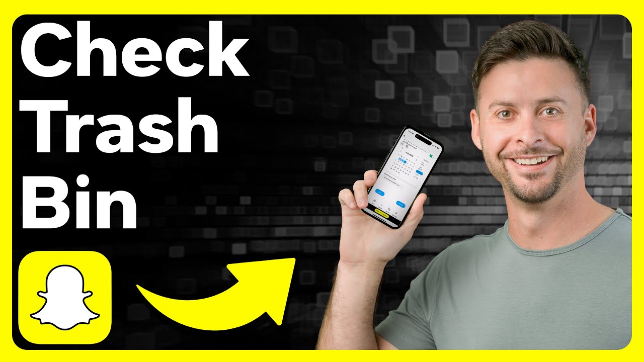 How To Check Snapchat Trash Bin - YouTube