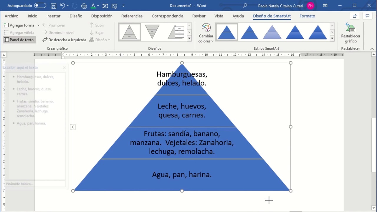 Cómo insertar Graficos SmartArt en Word - YouTube