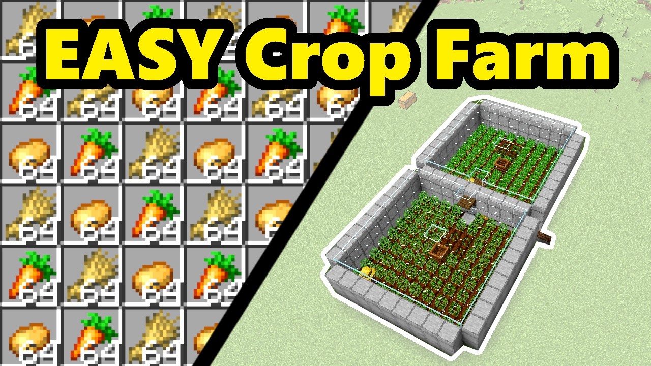 🌟 How to build an Automatic Harvesting Farm in Minecraft! 🌟 - YouTube