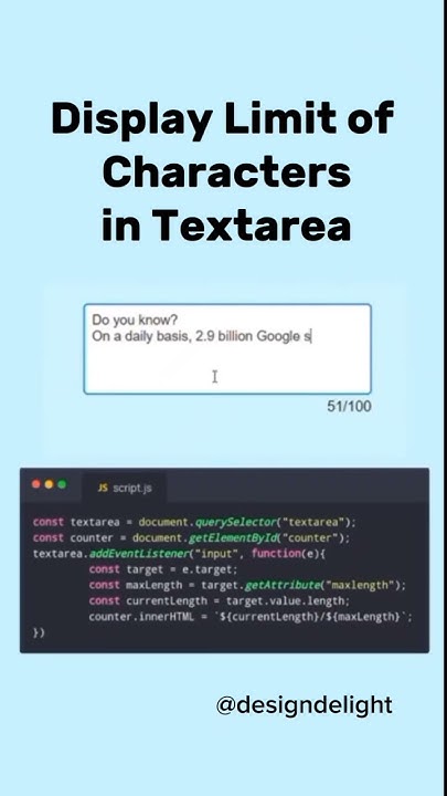 Display Limit of Characters in Textarea #coderslife #coding #studyaid #css #viral #fyp #fypシ ...