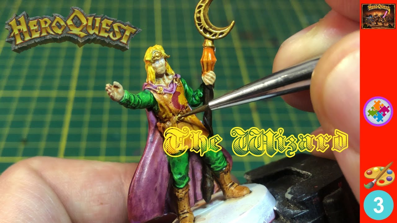 [HEROQUEST] - speed paint #3 / WIZARD - YouTube