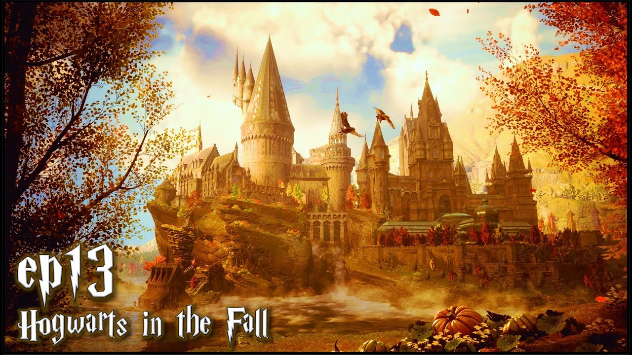 Exploring Hogwarts in the Fall - Level 34 | 1440p Ultrawide - YouTube