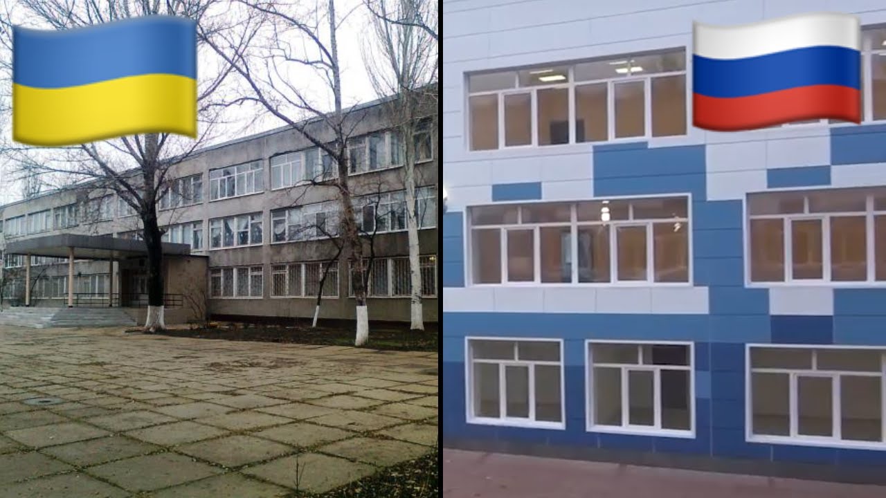 Mariupol schools in Ukraine/in Russia - YouTube