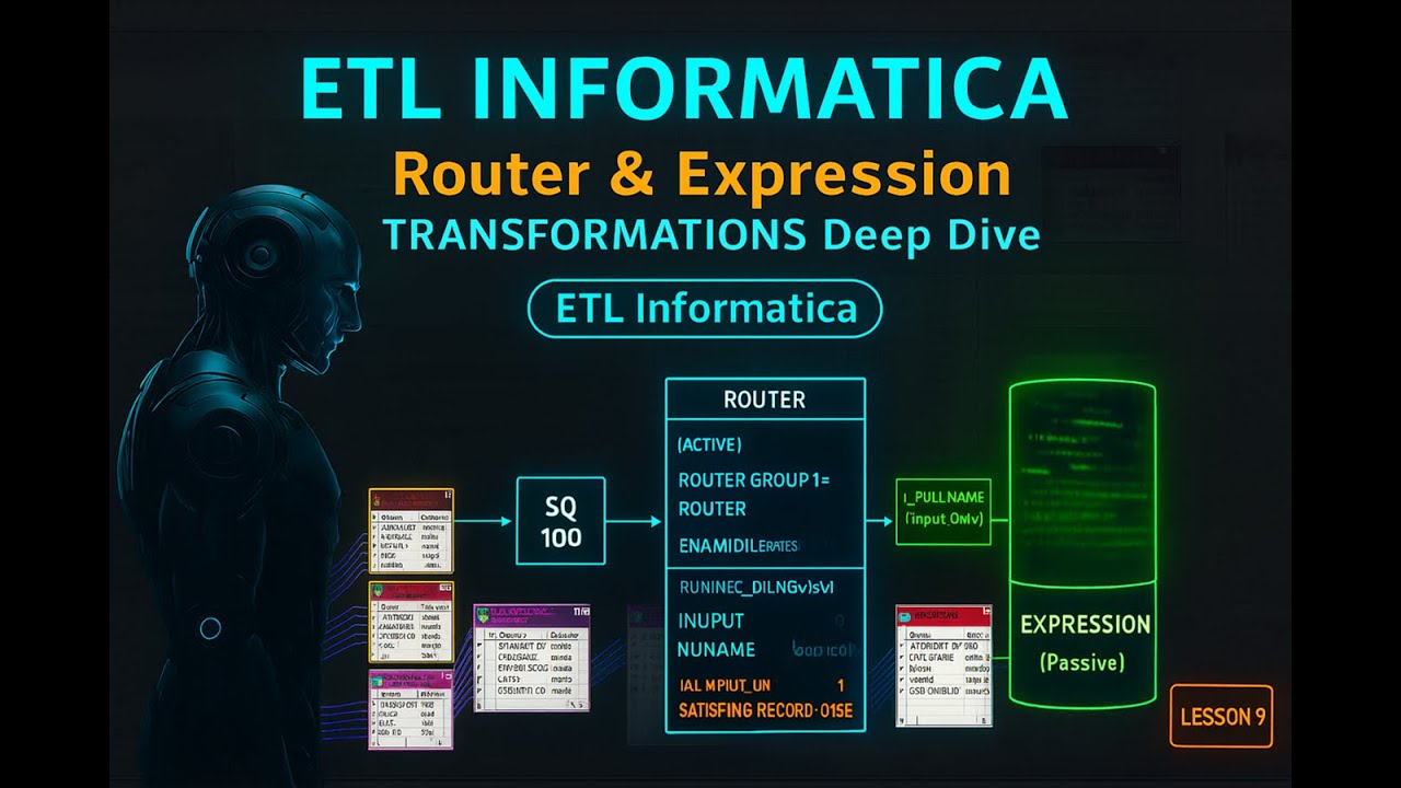 Lesson-9 Informatica Deep Dive — Router & Expression with Real-Time ...