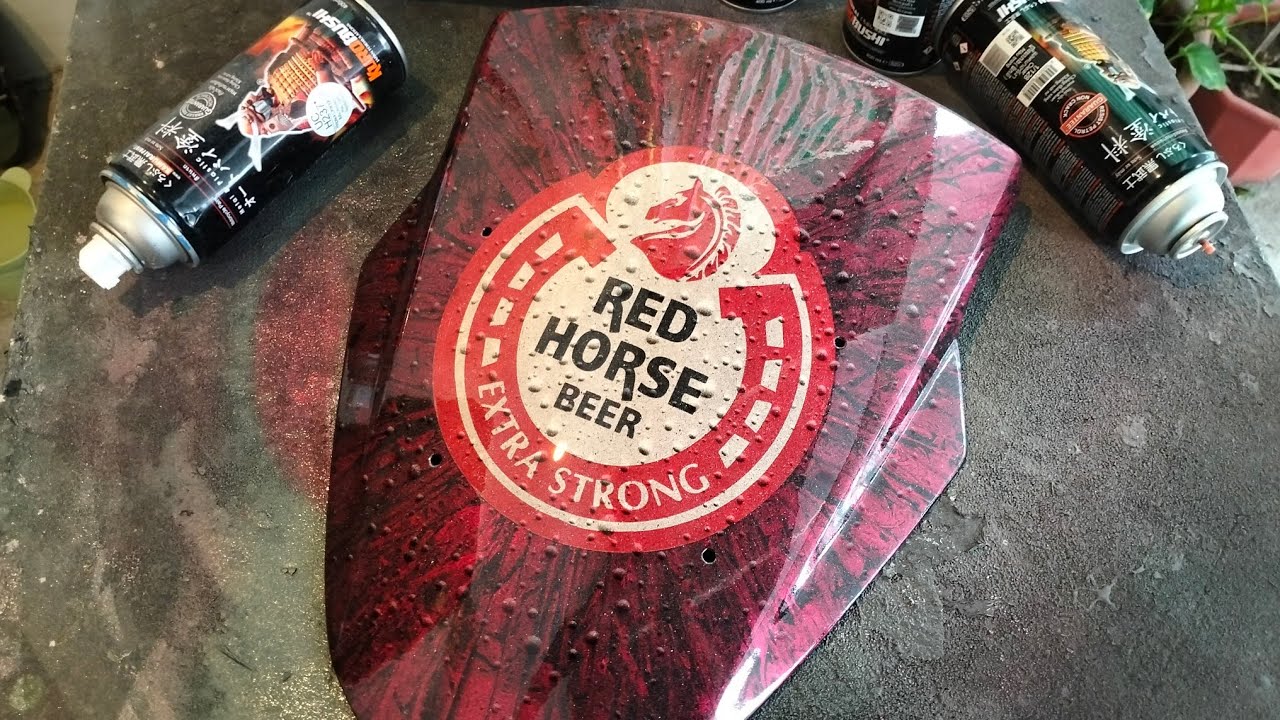 Ice cold Red Horse Beer custom painting - YouTube