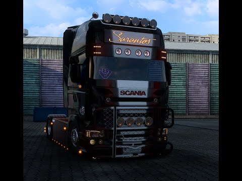 ETS 2 : Scania R Sarantos "HurricaneR" Combo Skin (RJL) - YouTube