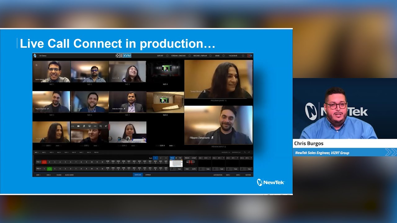 Remote Production with NewTek Live Call Connect - YouTube