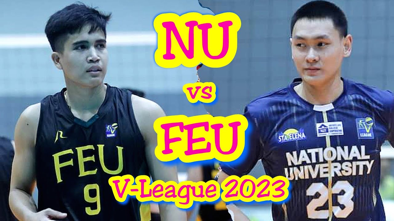 NU vs FEU highlights | Men's Volleyball | V-League 2023 - YouTube