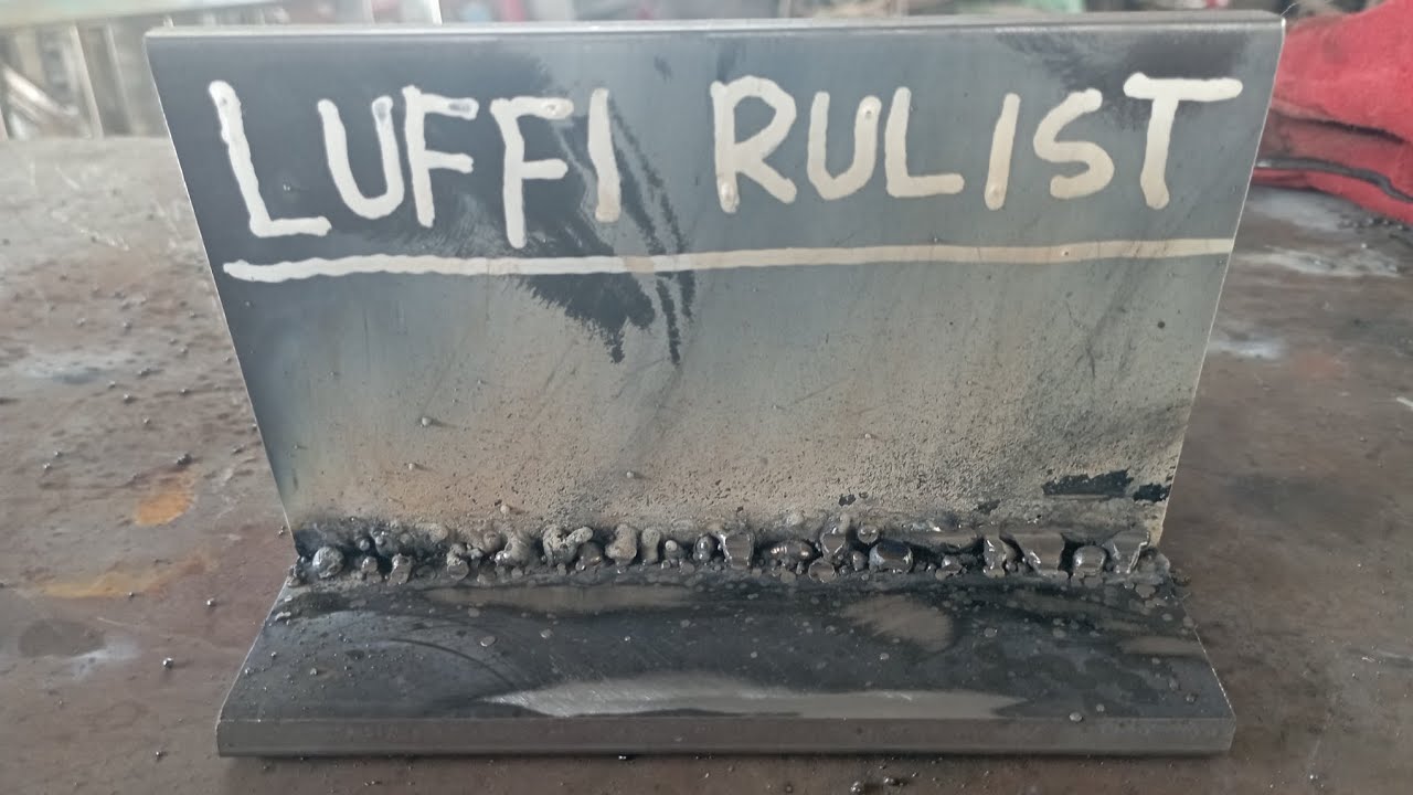 LUFFI RULIST TES PRAKTEK LAS Co HORIZONTAL - YouTube