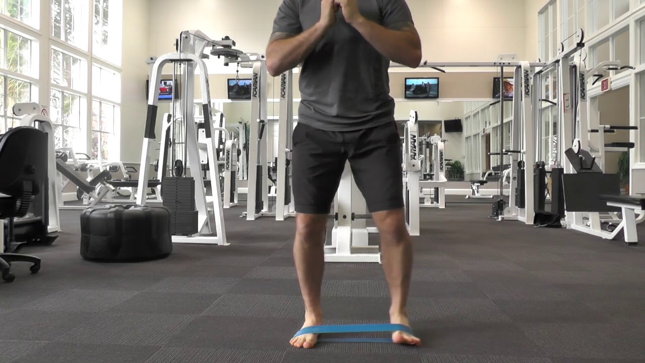 Mini Band Lateral Walk - YouTube